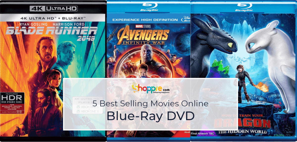 5 Hollywood Best Selling Blu-Ray DVDs | International Shipping Amazon.in